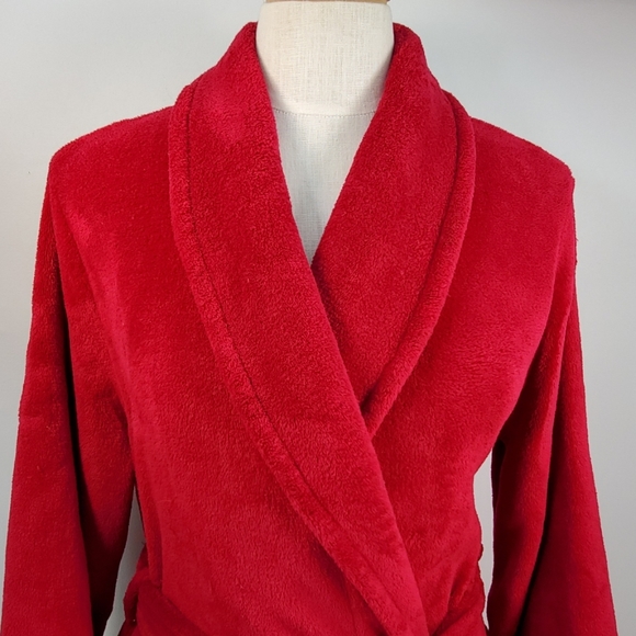 Charter Club | Intimates & Sleepwear | Charter Club Red Fleece Robe ...